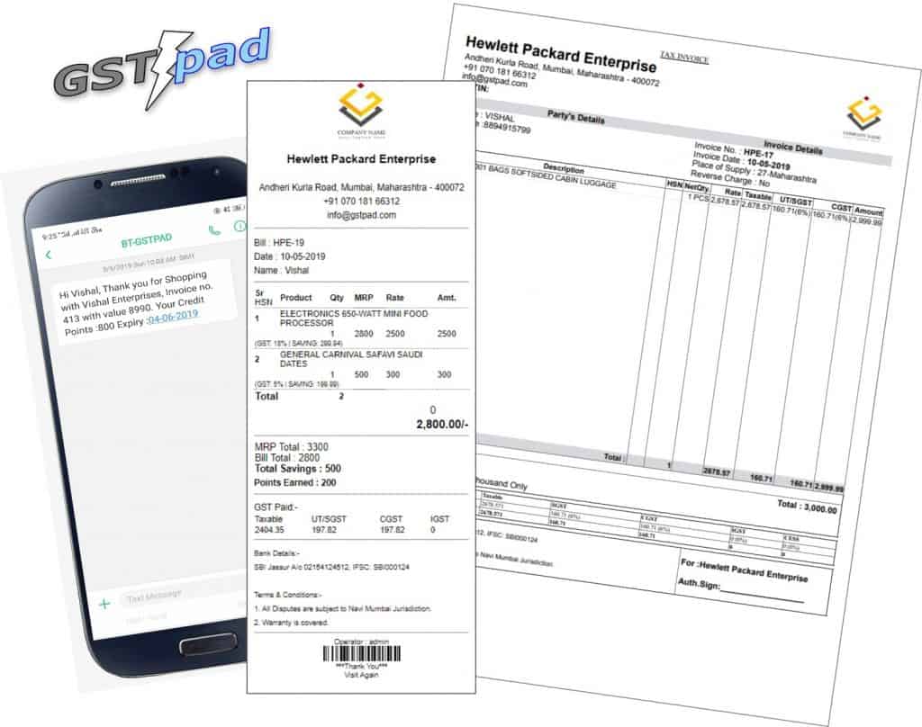 GSTpad Billing/Accounting/barcode Software